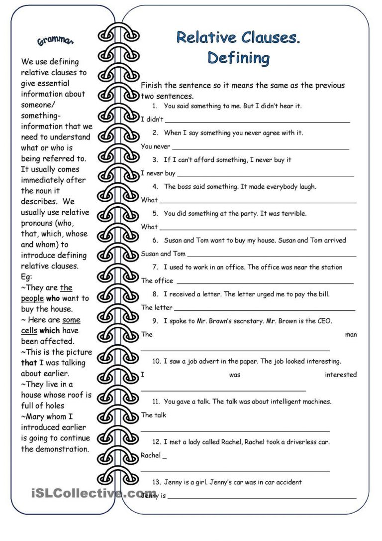 10b. Advanced English Grammar - Relative clauses | Advanced English